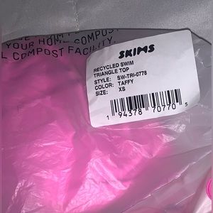 SKIMS | Swim | Skims Taffy Bikini Signature Swim Triangle Top | Poshmark